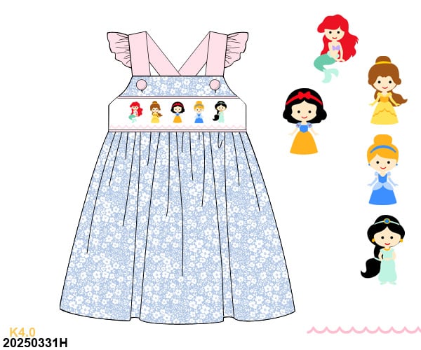 PRE SALE SHIPS JUNE: Princess Dress – Tutti Frutti Kids Co